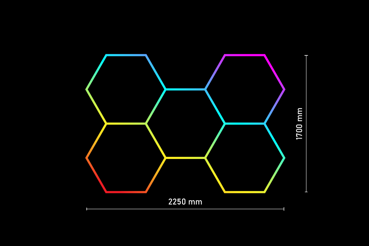 RGB Hexa 5 - MegaLight - Modularna LED Rasveta